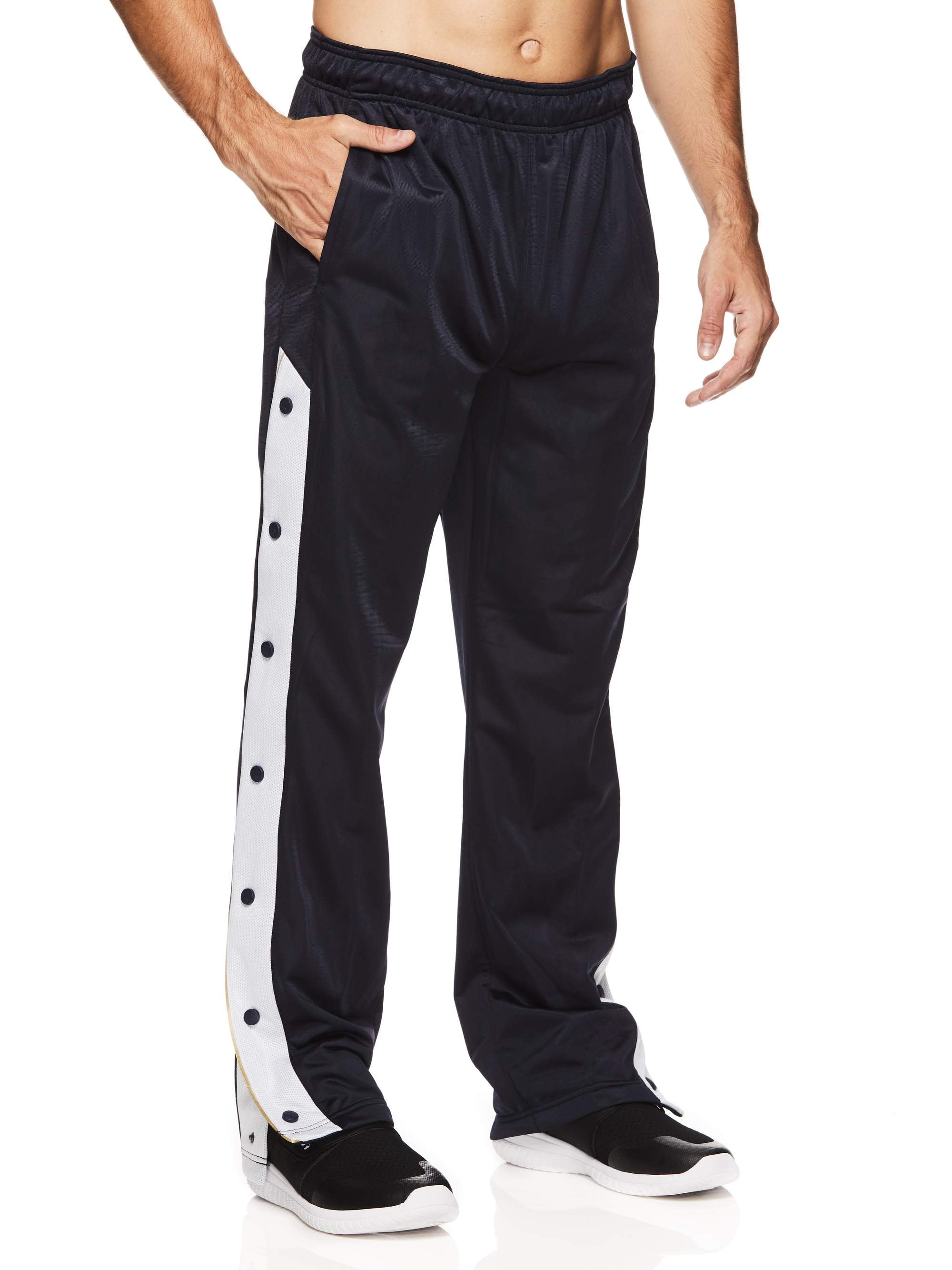 AND1 Big Men's Triple Threat Fleece Tear Away Basketball Pants ...