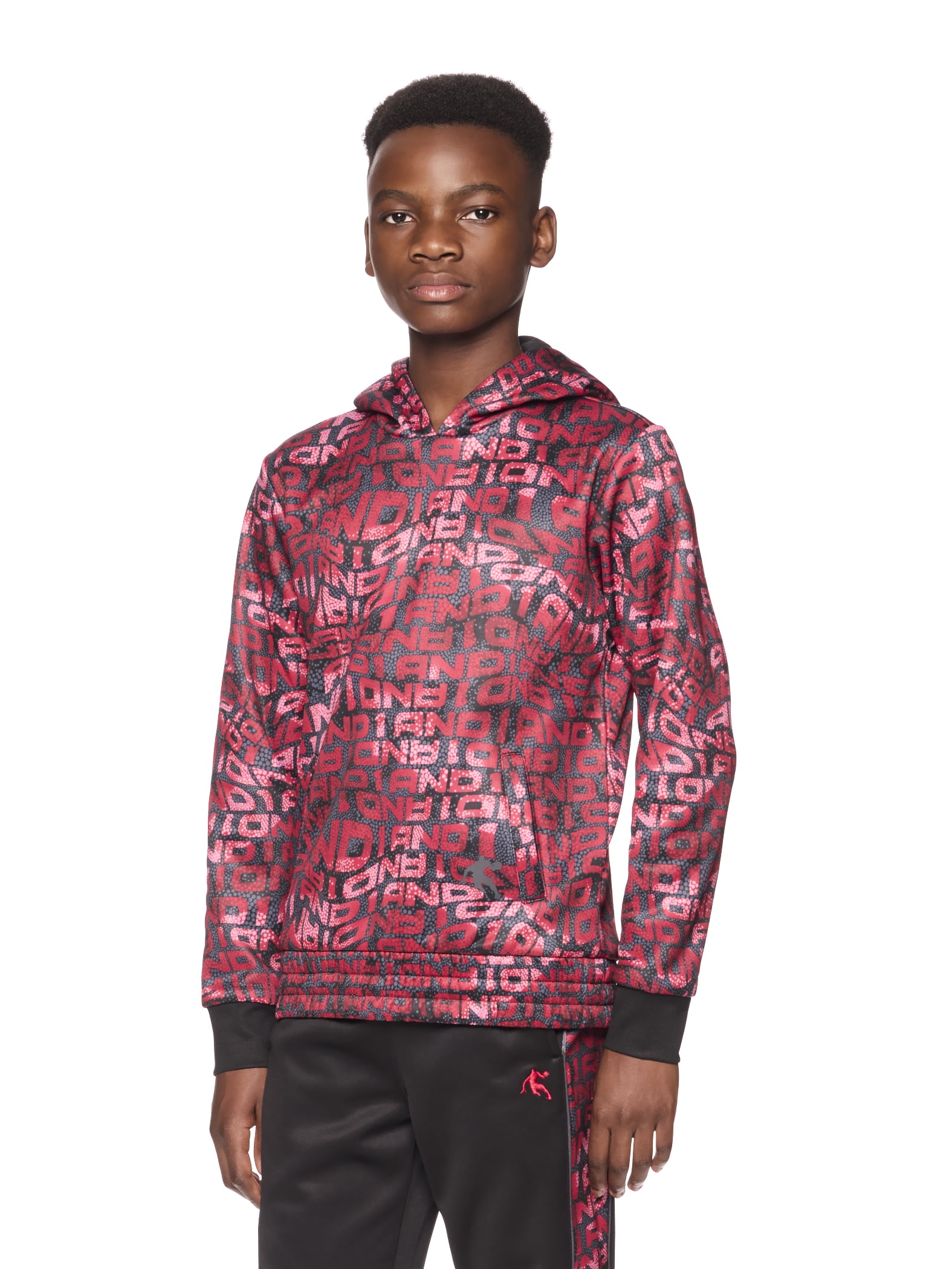 AND1 Boy's Athletic All Over Print Pullover Hoodie, Sizes 4-18 ...