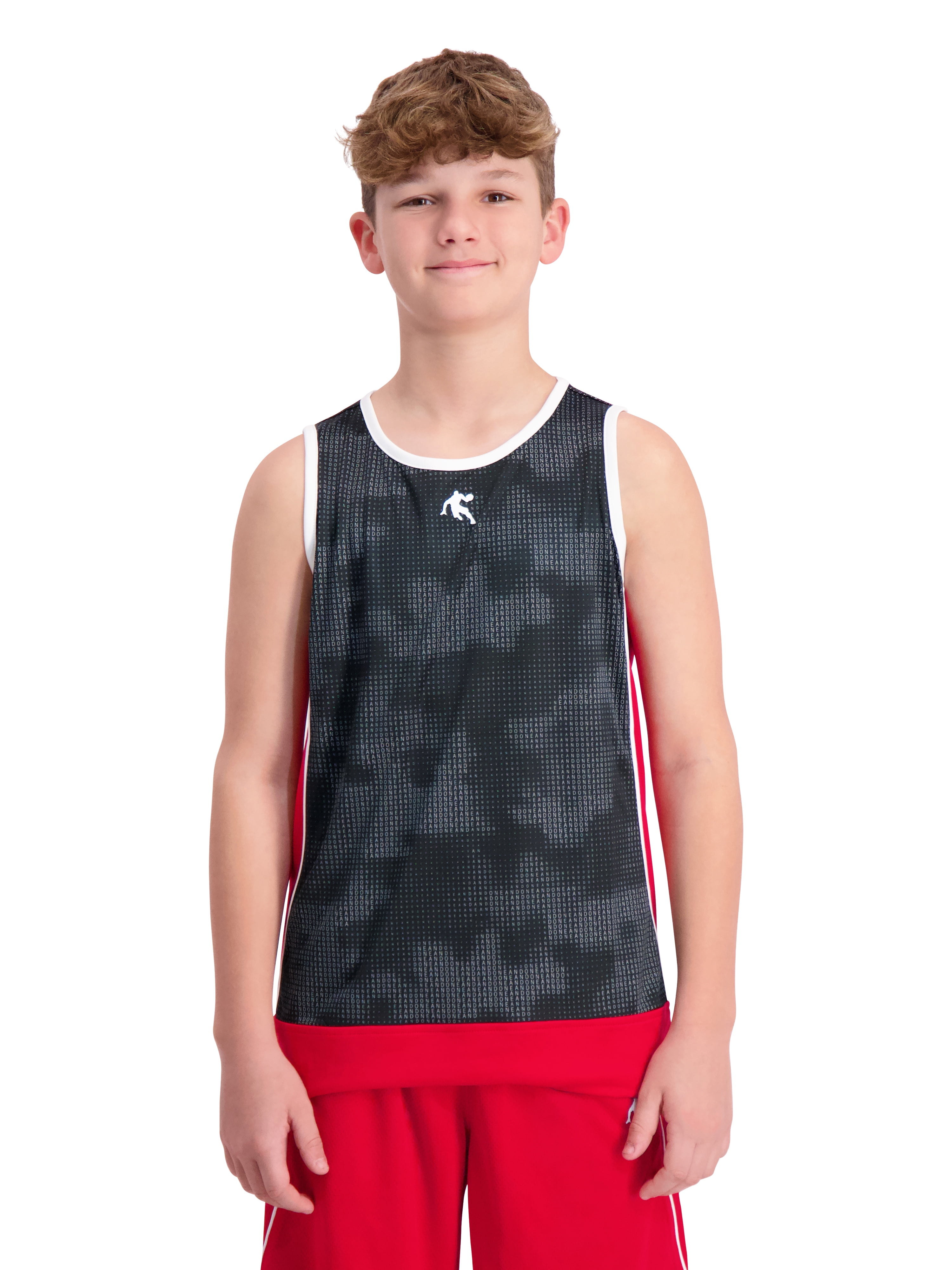AND1 Boy's Athletic Baseline Basketball Tank Top, Sizes 4-18 - Walmart.com