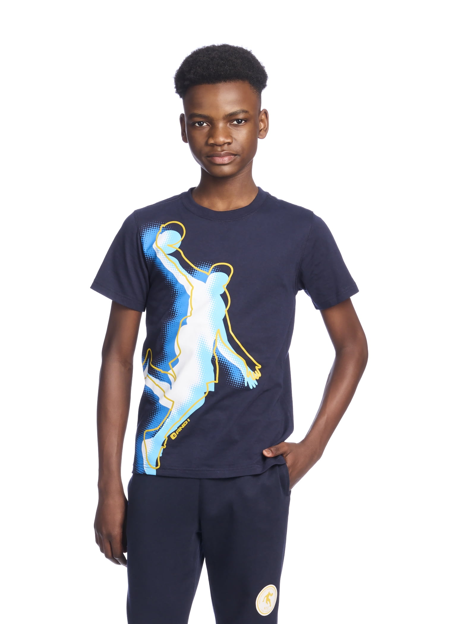 AND1 Boy's Short Sleeve Graphic T-Shirt, Sizes 4-18 - Walmart.com