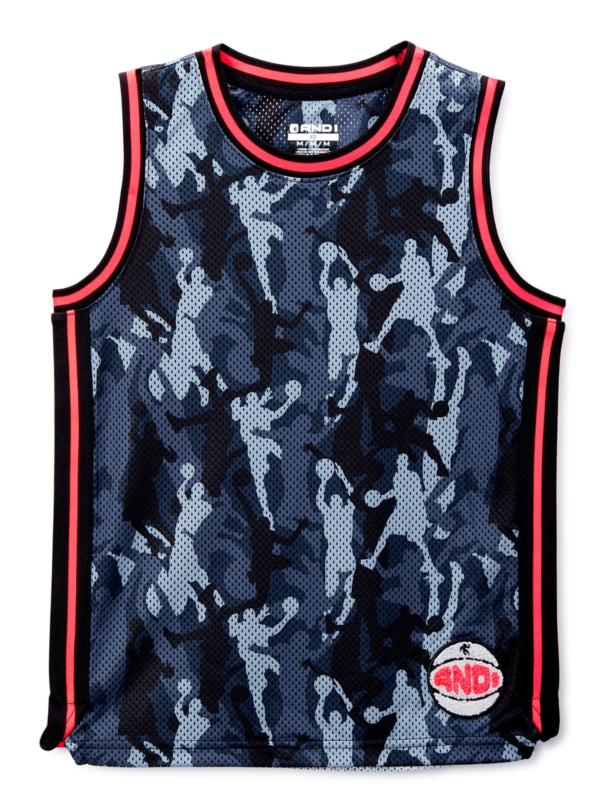 AND1 Boys Airball Mesh Basketball Tank Top, Sizes 4-18 - Walmart.com
