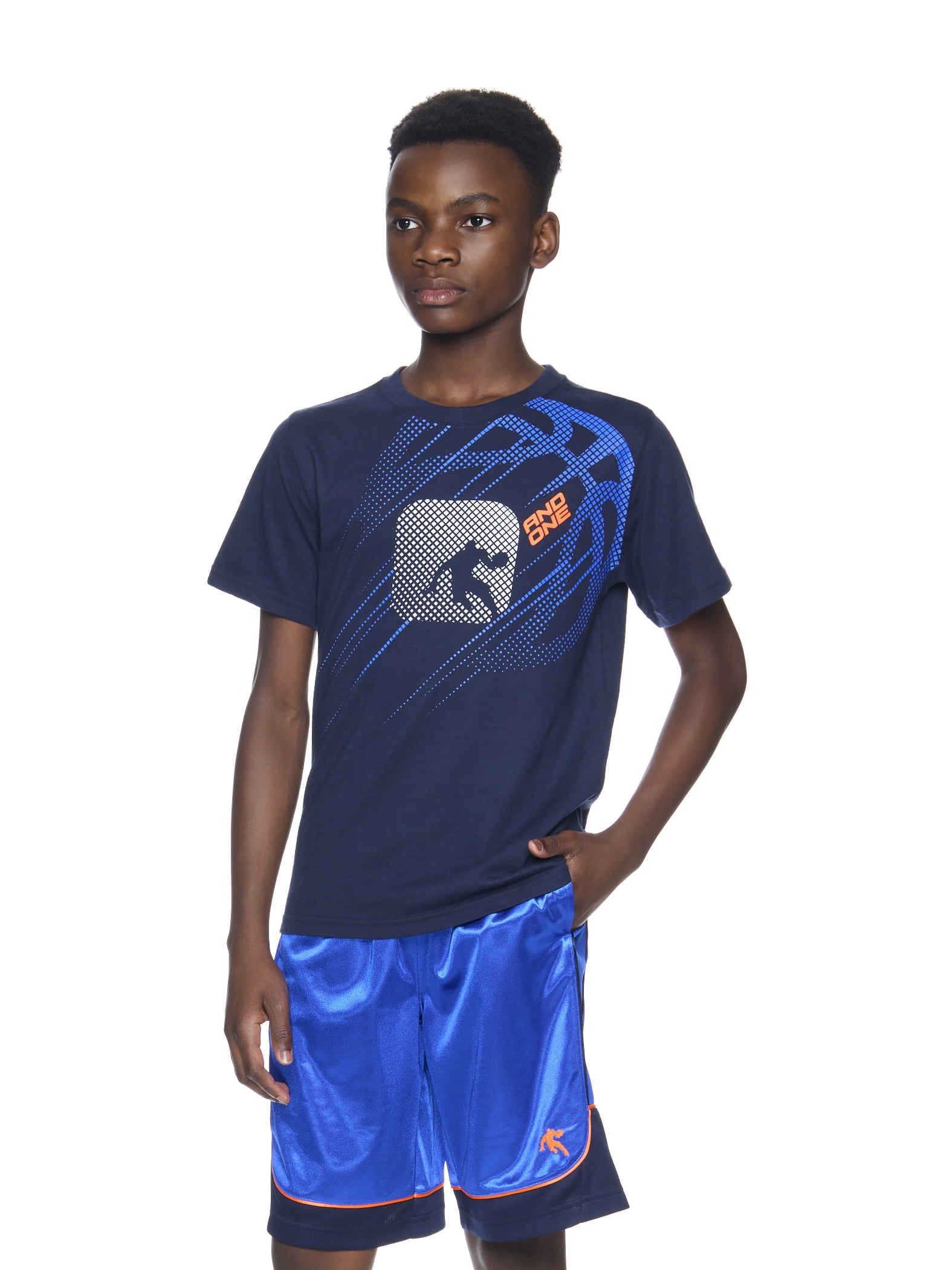 AND1 Boys Basketball Graphic T-Shirt, Sizes 4-18, Cotton Blend ...