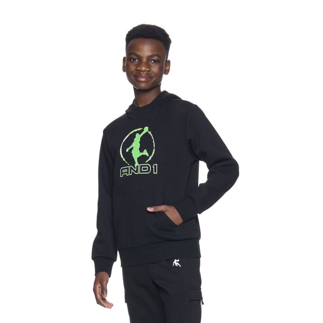 AND1 Boys Double Team Athletic Hoodie, Sizes 4-18 - Walmart.com