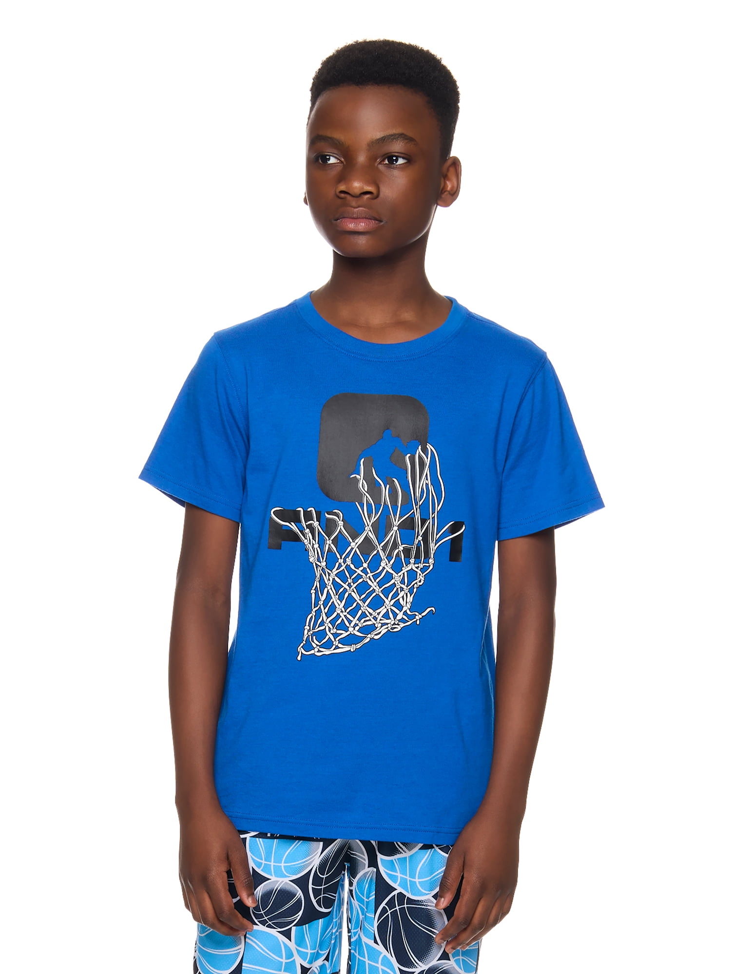 AND1 Boys Short Sleeve Graphic Active T-Shirt, Sizes 4-18 - Walmart.com