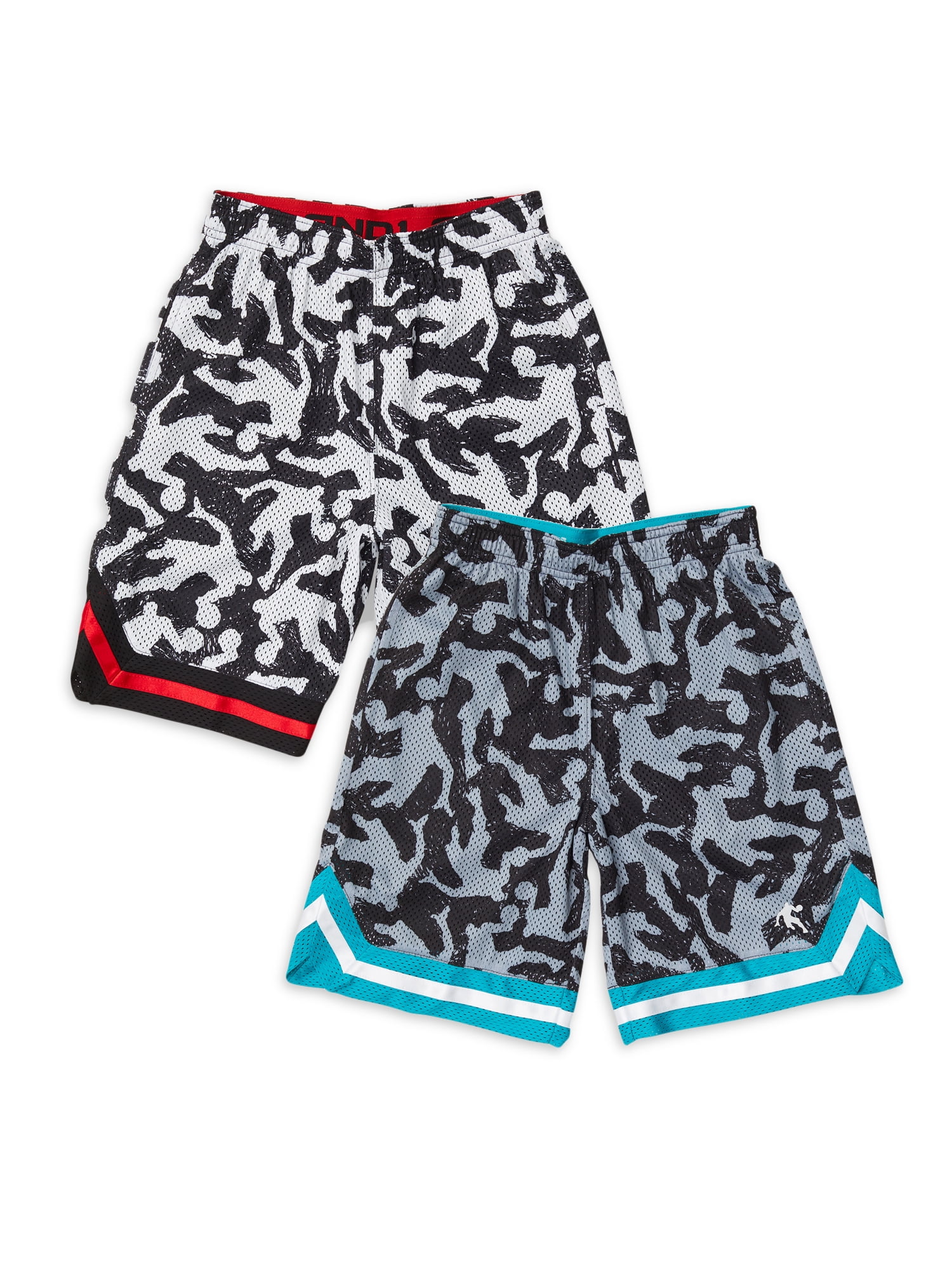 AND1 Boys 'Power Forward' 2-Pack Basketball Shorts, Sizes 4-18 ...