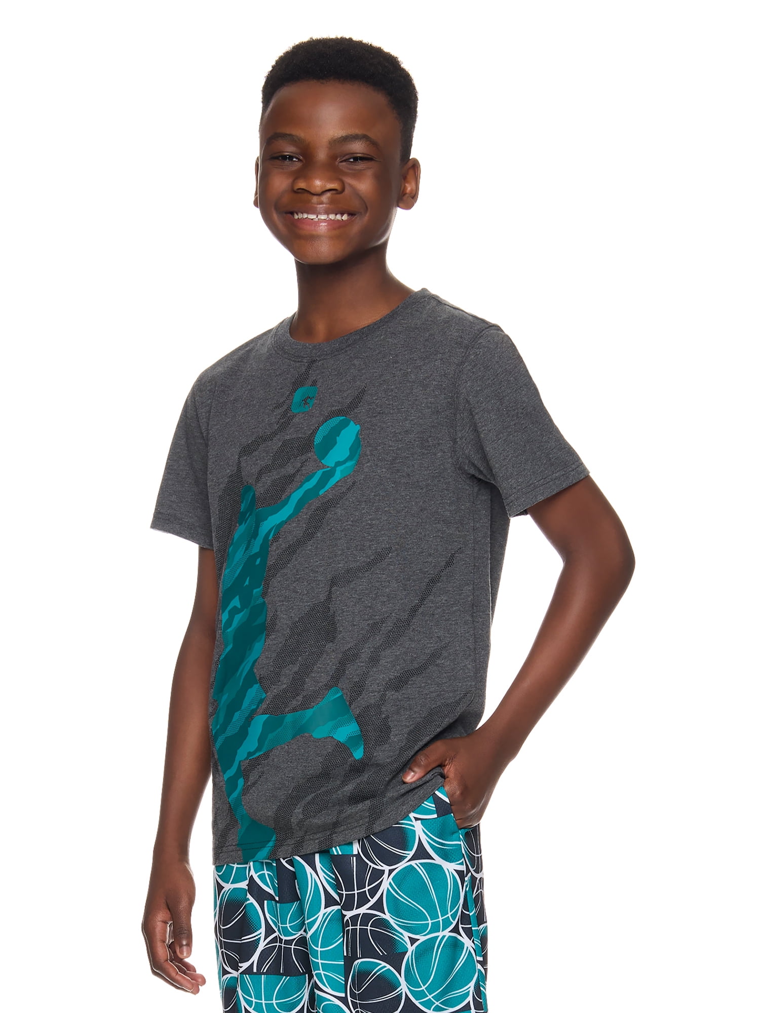 AND1 Boys Graphic Tee - Short Sleeve T-Shirt - Sizes 4-18 - Walmart.com