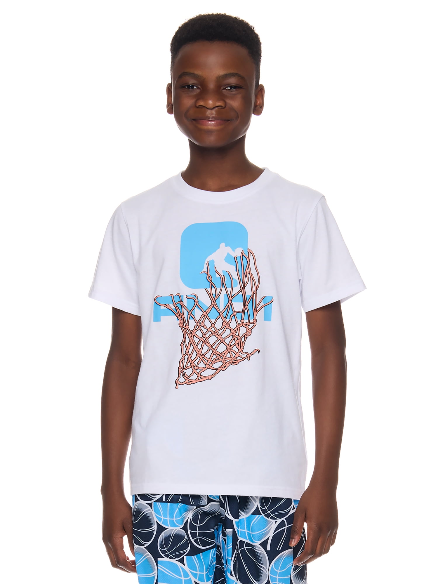 AND1 Boys Short Sleeve Graphic Active T-Shirt, Sizes 4-18 - Walmart.com