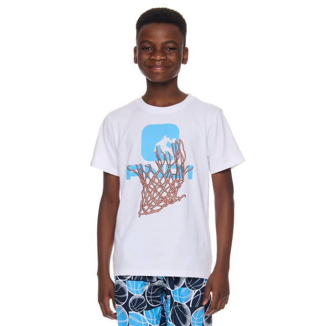 AND1 Boys Short Sleeve Graphic Active T-Shirt, Sizes 4-18 - Walmart.com