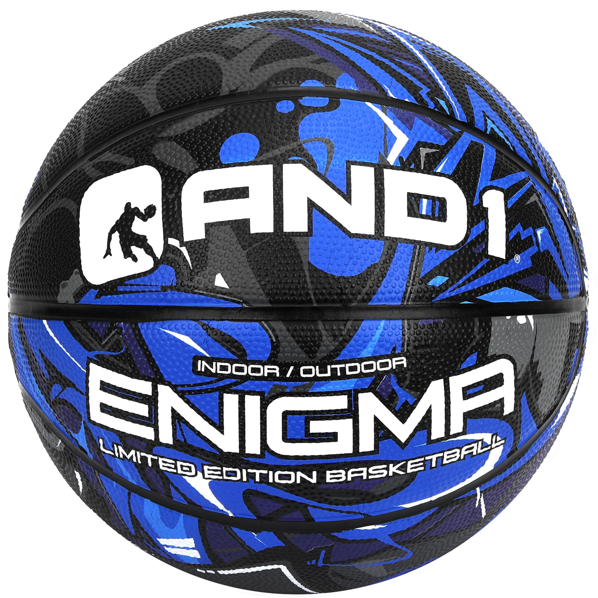 AND1 Enigma Indoor/Outdoor Youth Premium Rubber Streetball, Blue and ...