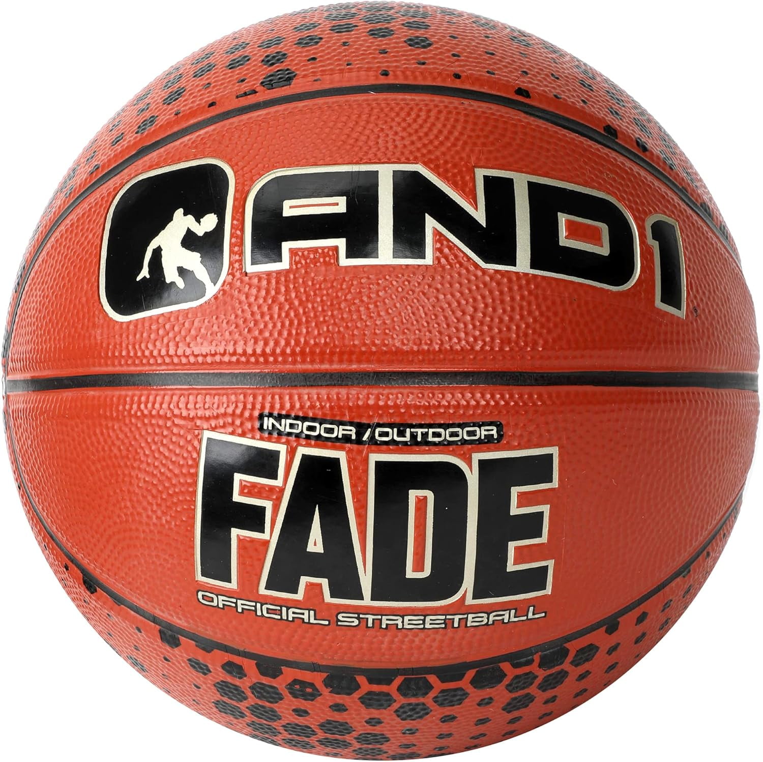 AND1 Fade Hex Rubber Basketball Game Ready, 29.5 Inches, Made for ...