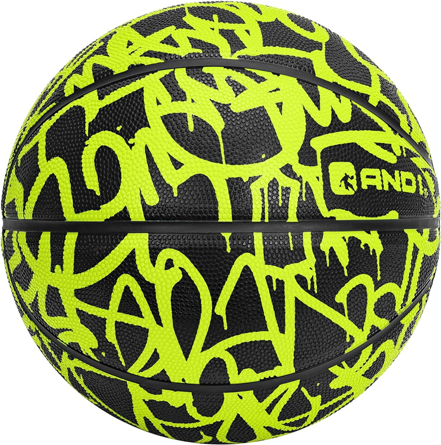 AND1 Fantom Graffiti Rubber Basketball Size 5 (27.5 inches) for Indoor ...