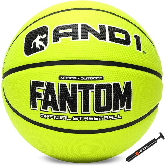 AND1 Fantom Rubber Basketball: Official Regulation Size 7 (29.5 inches ...