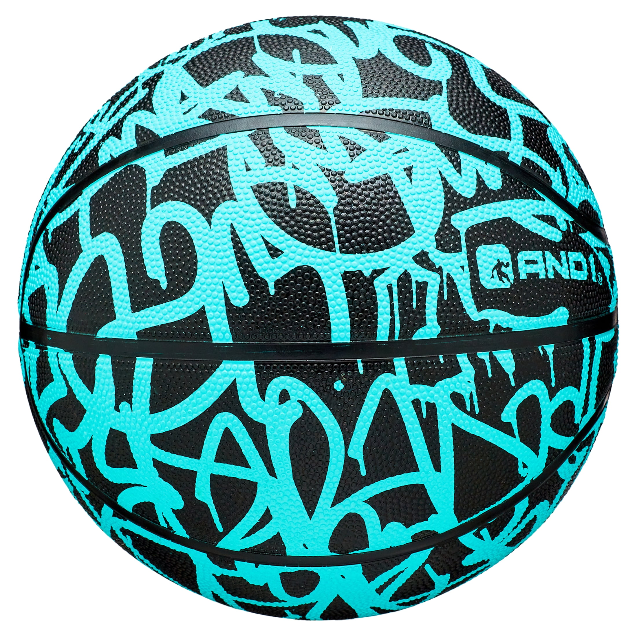 AND1 Fantom Graffiti Rubber Basketball, Size 6 (28.5"), Deep Channel ...
