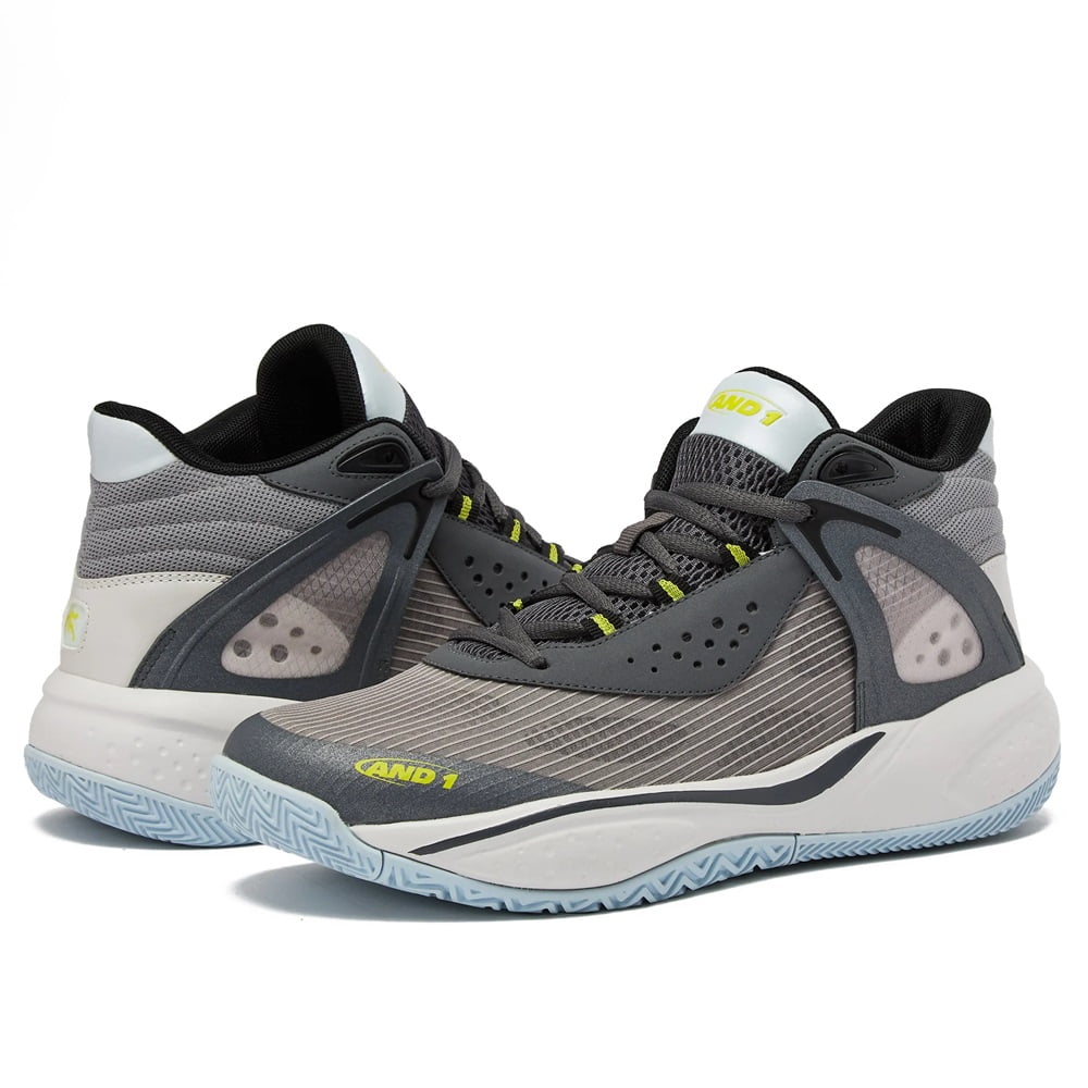 AND1 Kids Revel Mid In Alloy White Black, 3 - Walmart.com