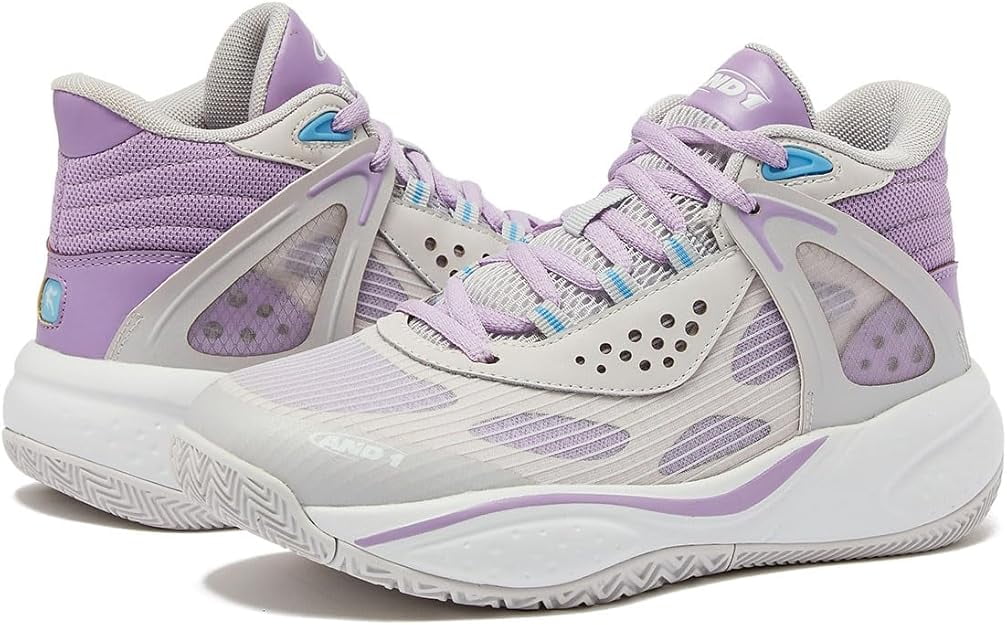 AND1 Kids Revel Mid In Cloud Crocus Petal White, 3 - Walmart.com