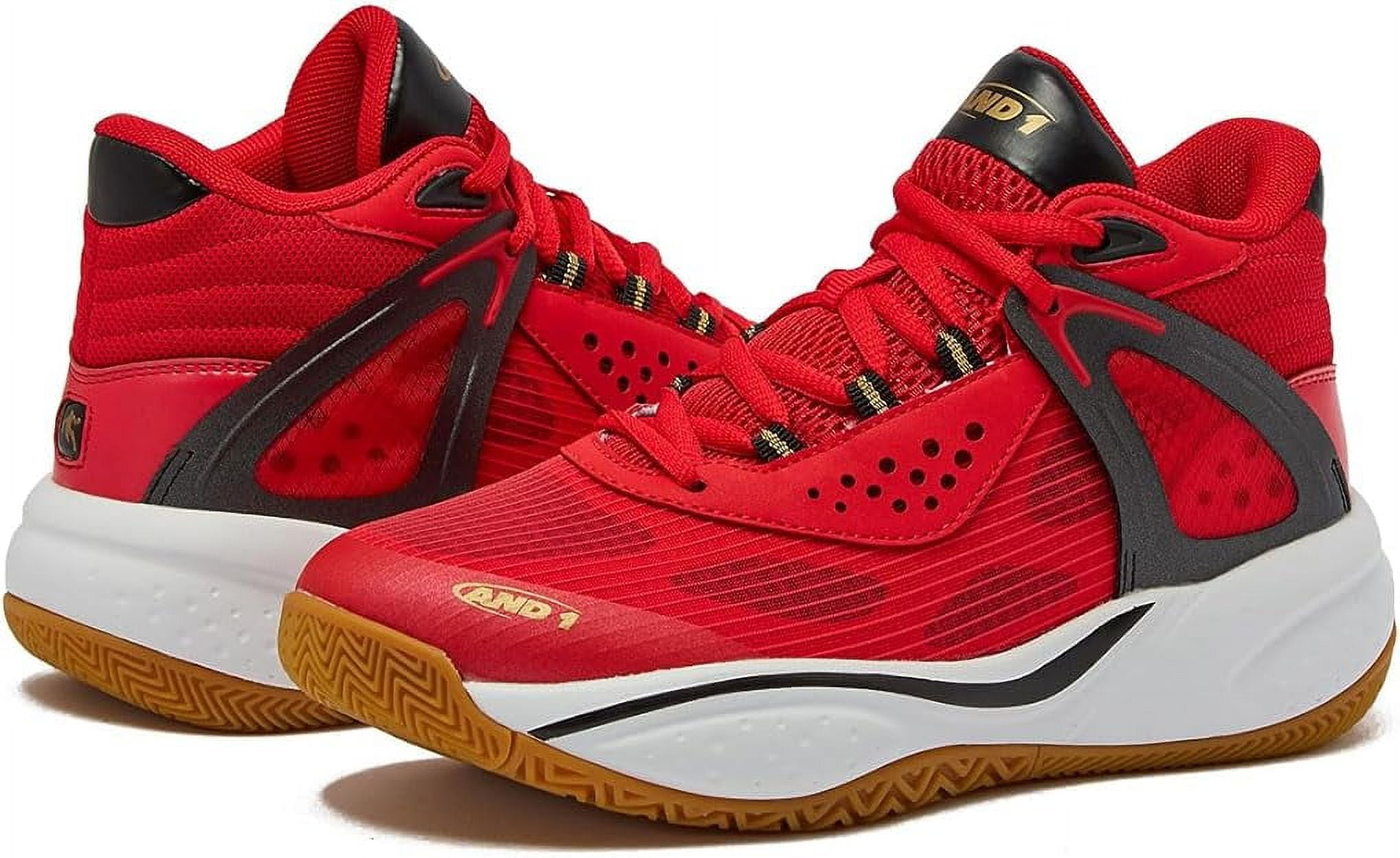 AND1 Kids Revel Mid In Red, 4 - Walmart.com