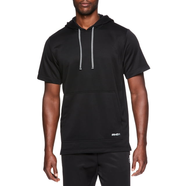 AND1 Men's And Big Men's Active Three Pointer Short Sleeve Hoodie, up ...
