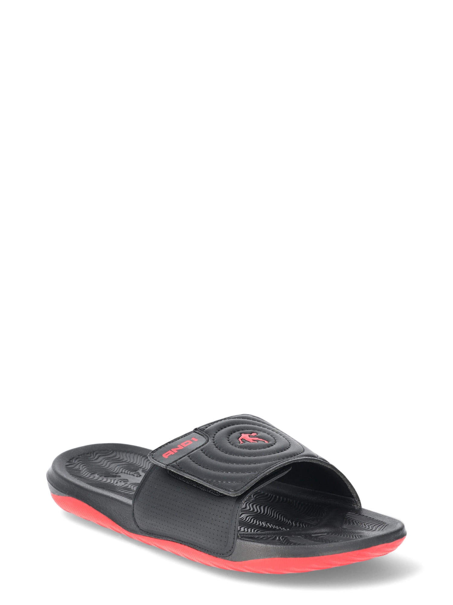 AND1 Men’s Athletic Adjustable Swirl Slide Sandals - Walmart.com