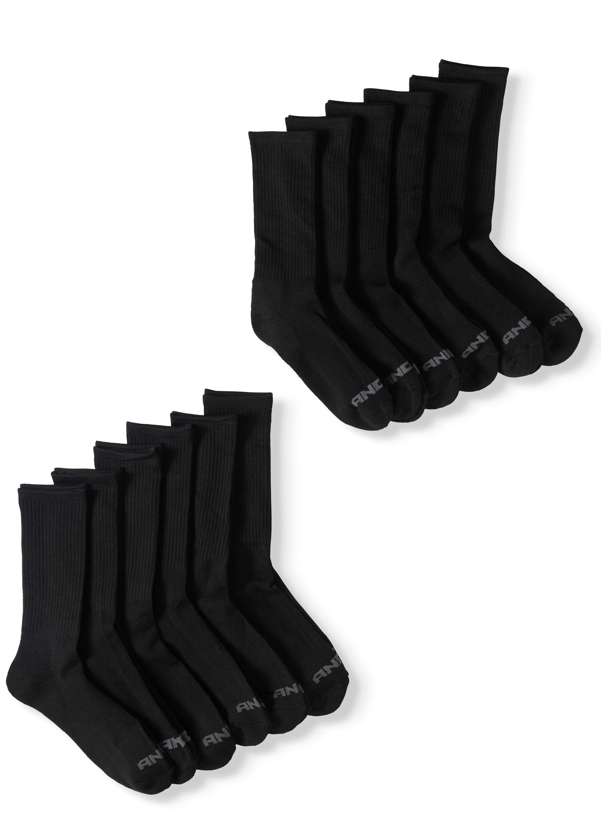 AND1 Men's Crew Socks, 12 Pack - Walmart.com