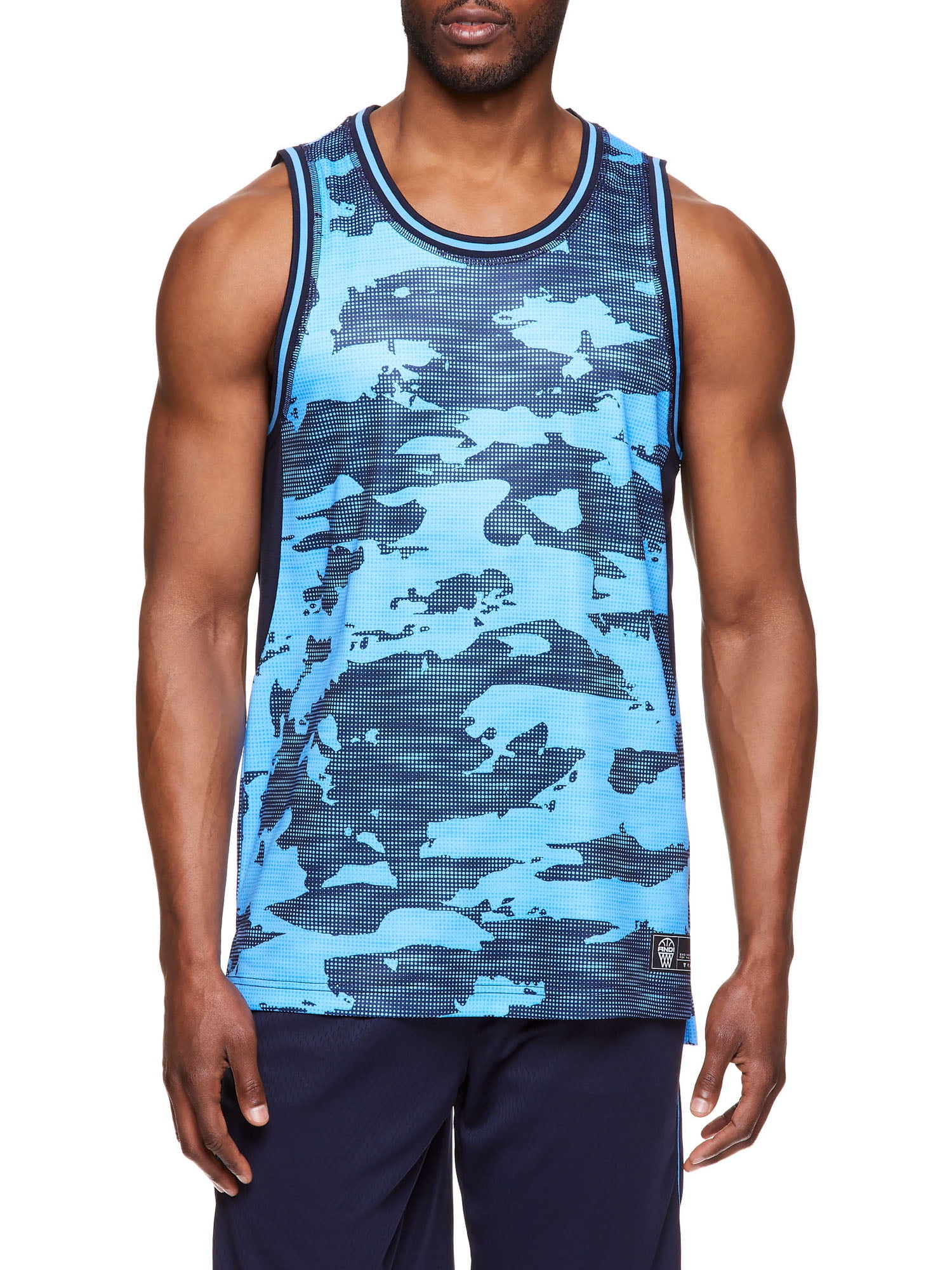 AND1 Men's Cross Screen Printed Basketball Tank Top - Walmart.com
