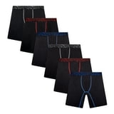 AND1 Men’s Underwear Flex Mid Length Boxer Briefs, 6 Pack - Walmart ...