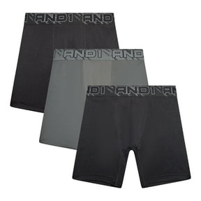 Hanes Men's Black/Grey Boxer Briefs, 3 Pack - Walmart.com