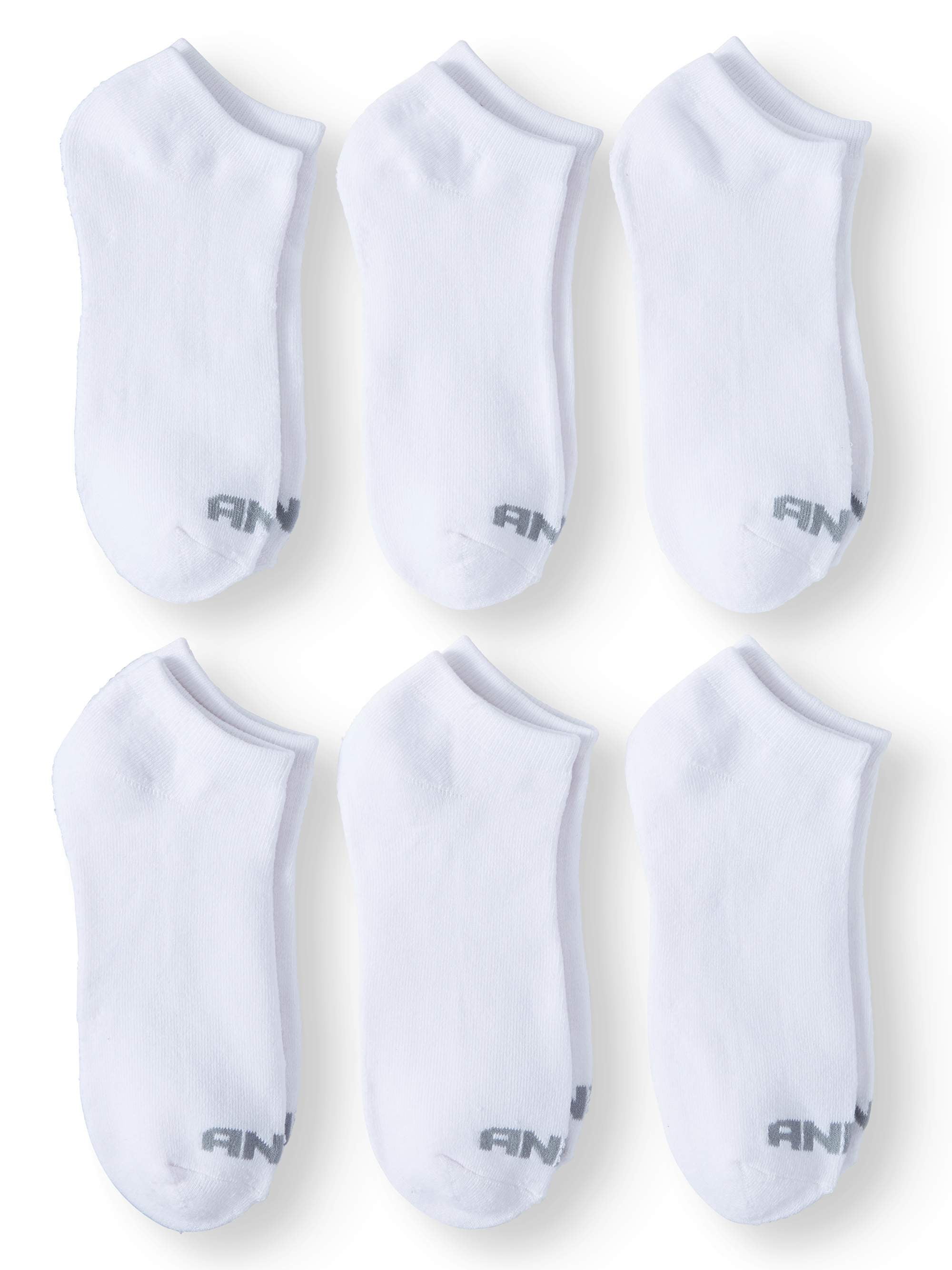 AND1 Men's Full Cushion Low Cut Socks 6 Pack - Comfortable, Breathable ...