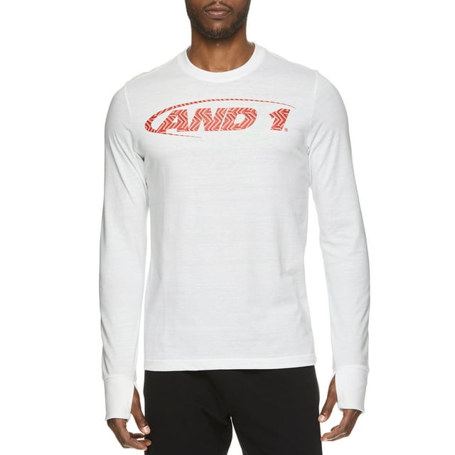 AND1 Men's Long Sleeve Performance T-Shirt with Logo, up to 2XL ...
