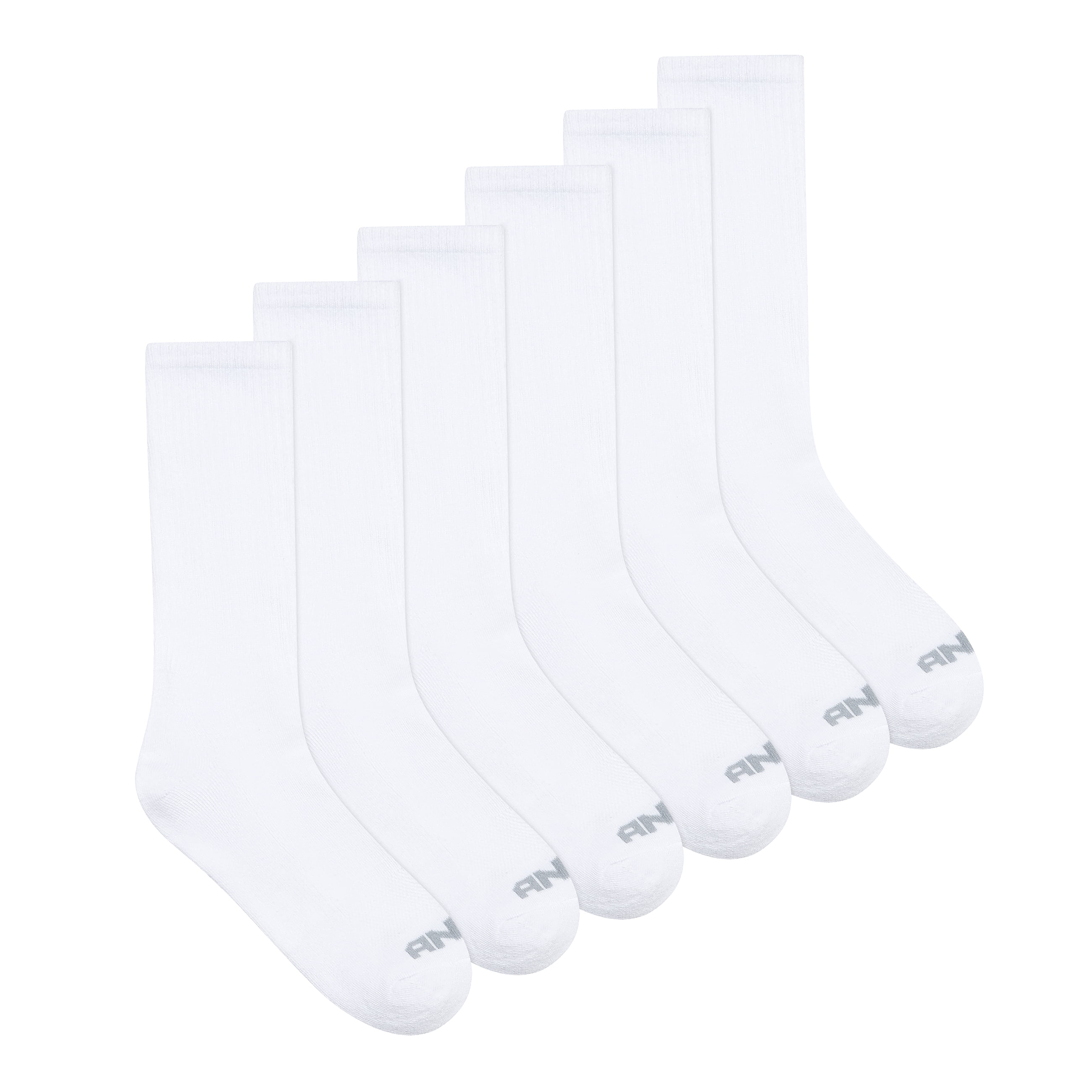 AND1 Men's Socks, Performance Cushion Crew Socks, 6-Pack - Walmart.com