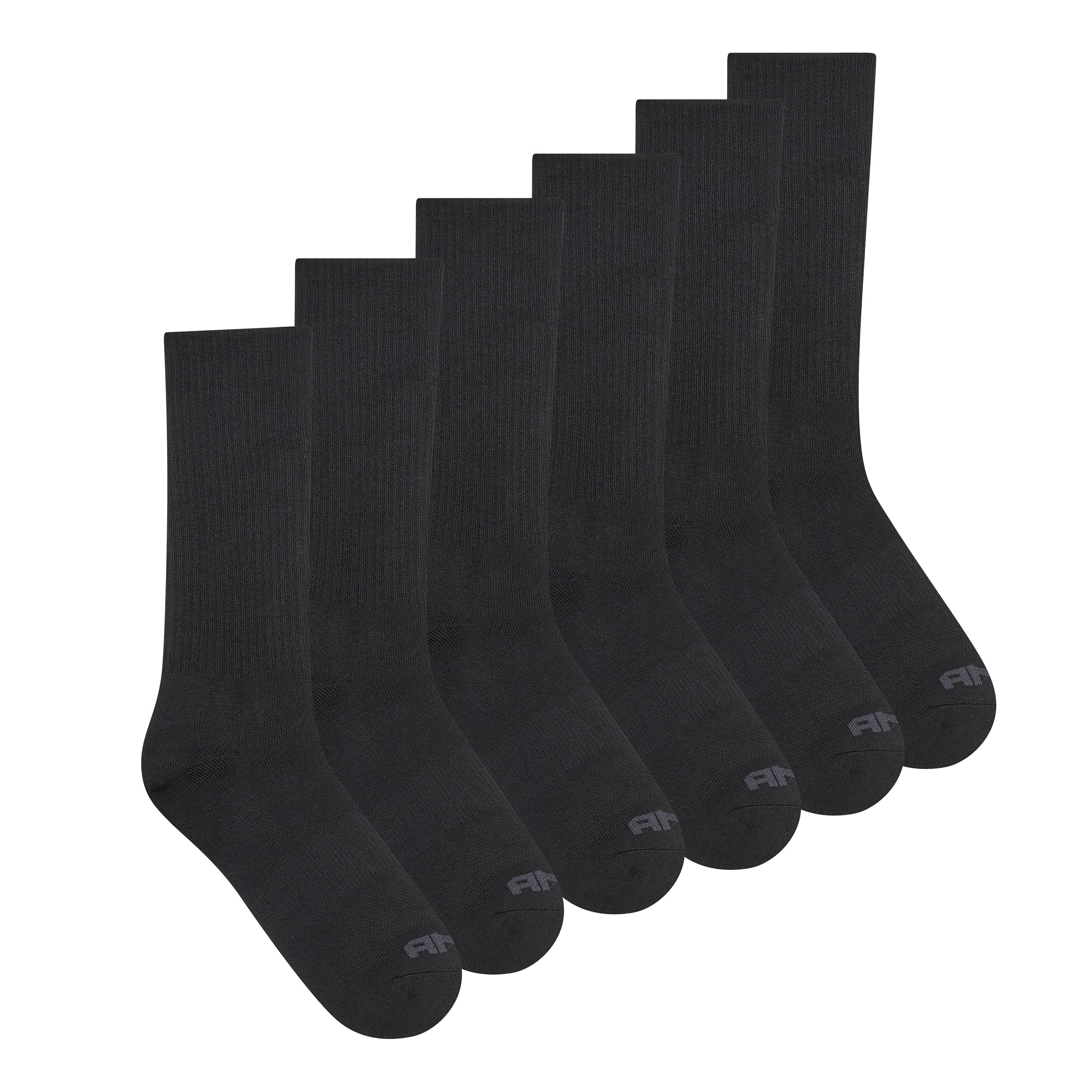AND1 Men's Socks, Performance Cushion Crew Socks, 6-Pack - Walmart.com