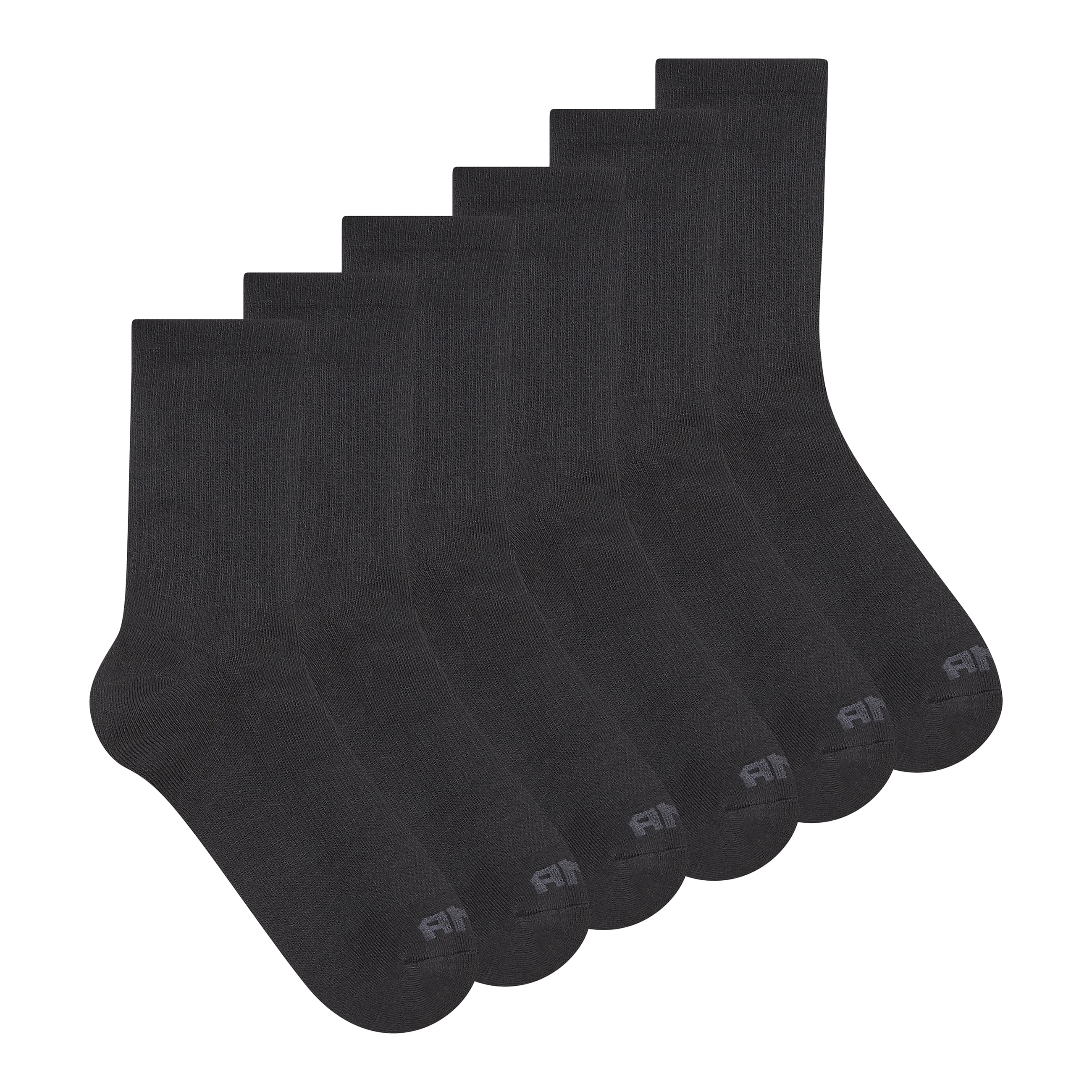 AND1 Men's Socks, Performance Cushion Mid Crew Socks 6-Pack - Walmart.com