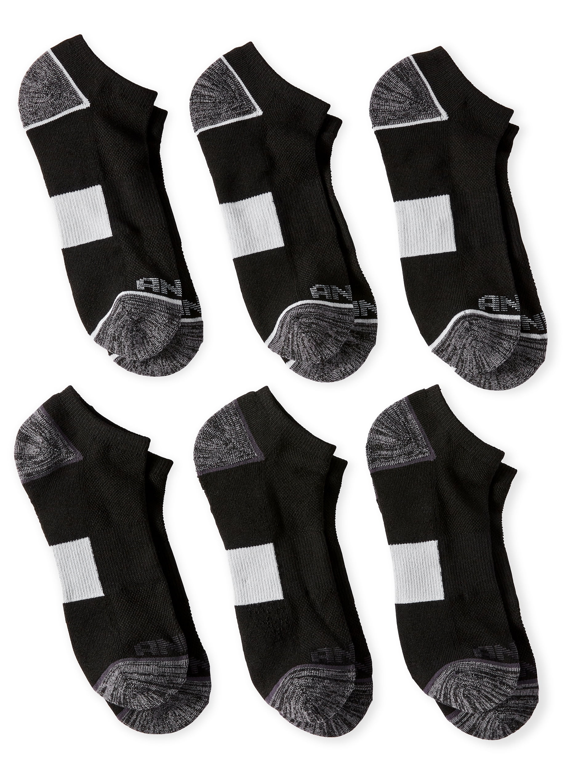 AND1 Men?s Pro Platinum Low Cut Socks, 6 Pack - Walmart.com