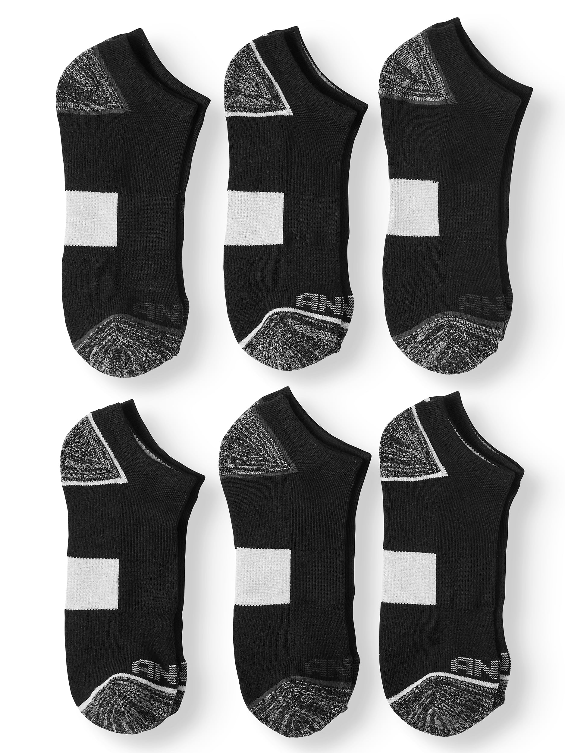 AND1 Men?s Pro Platinum No Show Socks, 6 Pack - Walmart.com