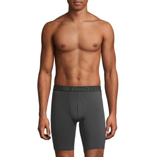 Men's Cotton Stretch Long-Leg Boxer Brief - 3 pack - Walmart.com