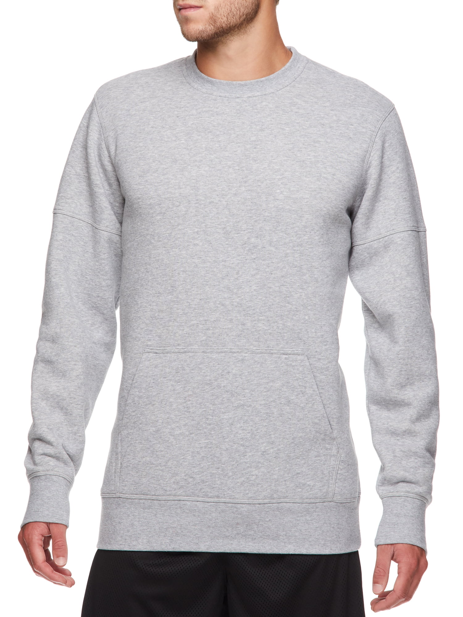 AND1 Men's MVP Fleece Crewneck Sweatshirt, Cotton/Polyester, Up to 3XL ...