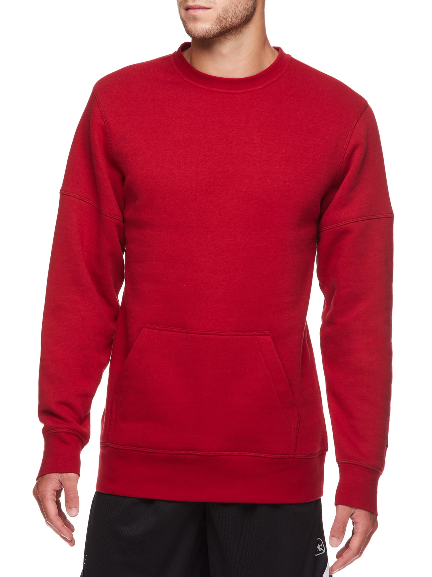 AND1 Men's Active MVP Fleece Crew Sweatshirt with Pockets, Sizes up to ...