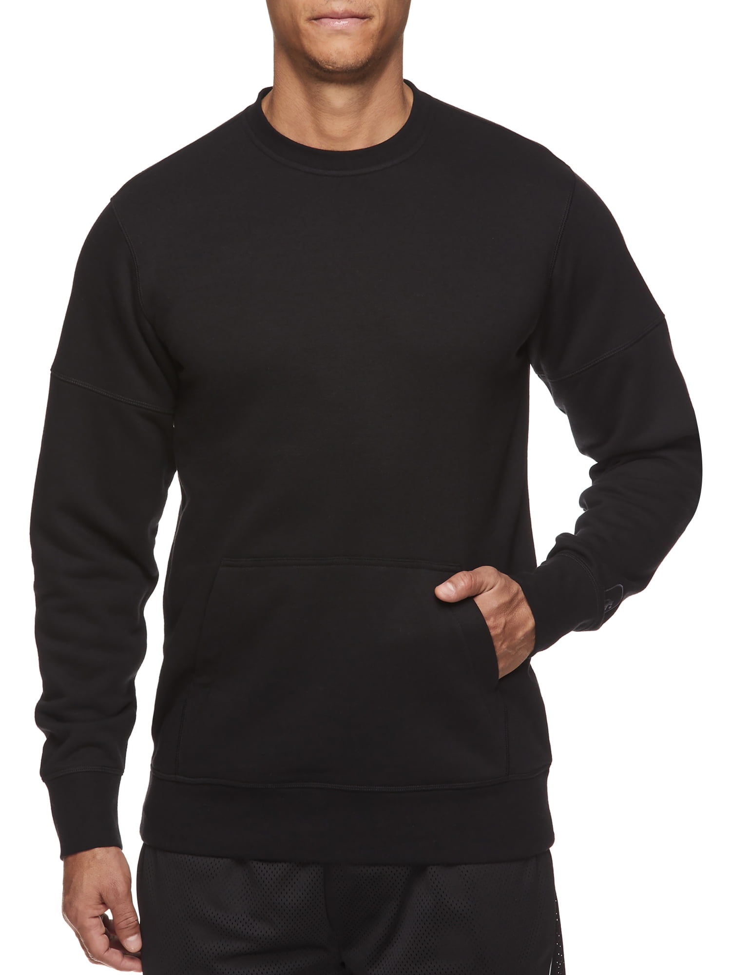 AND1 Men's and Big Men's Active MVP Fleece Crew Sweatshirt, up to Size ...