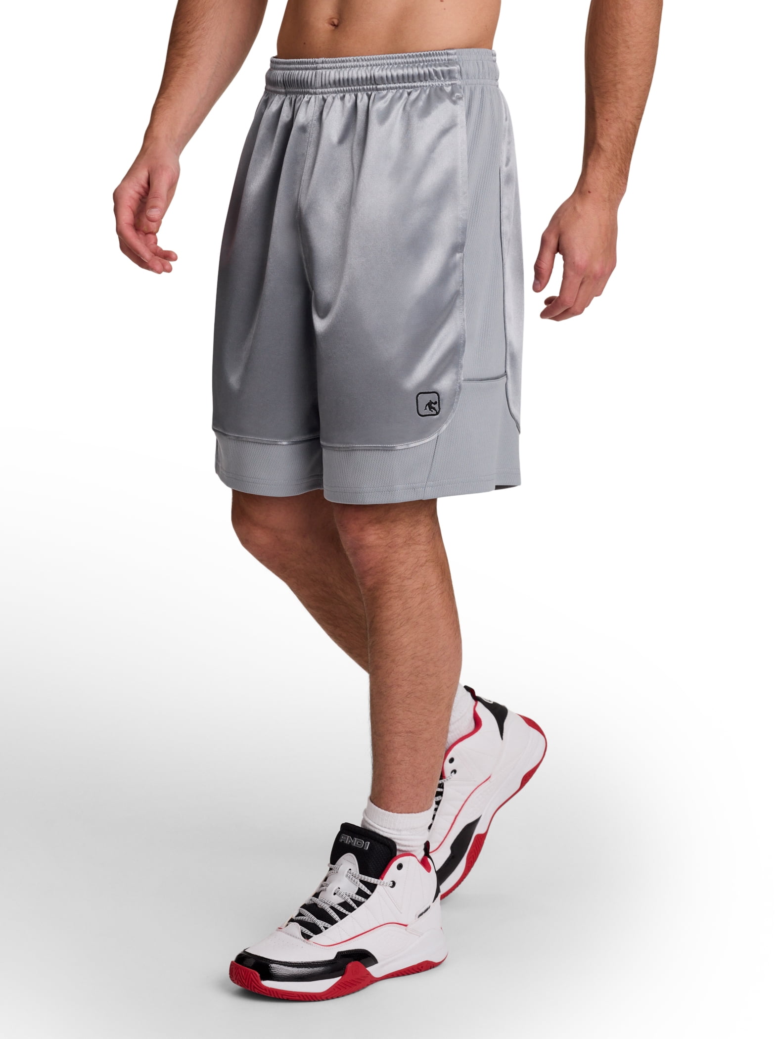 AND1 Men's and Big Men's All Court Colorblock Short, 9" inseam, up to ...