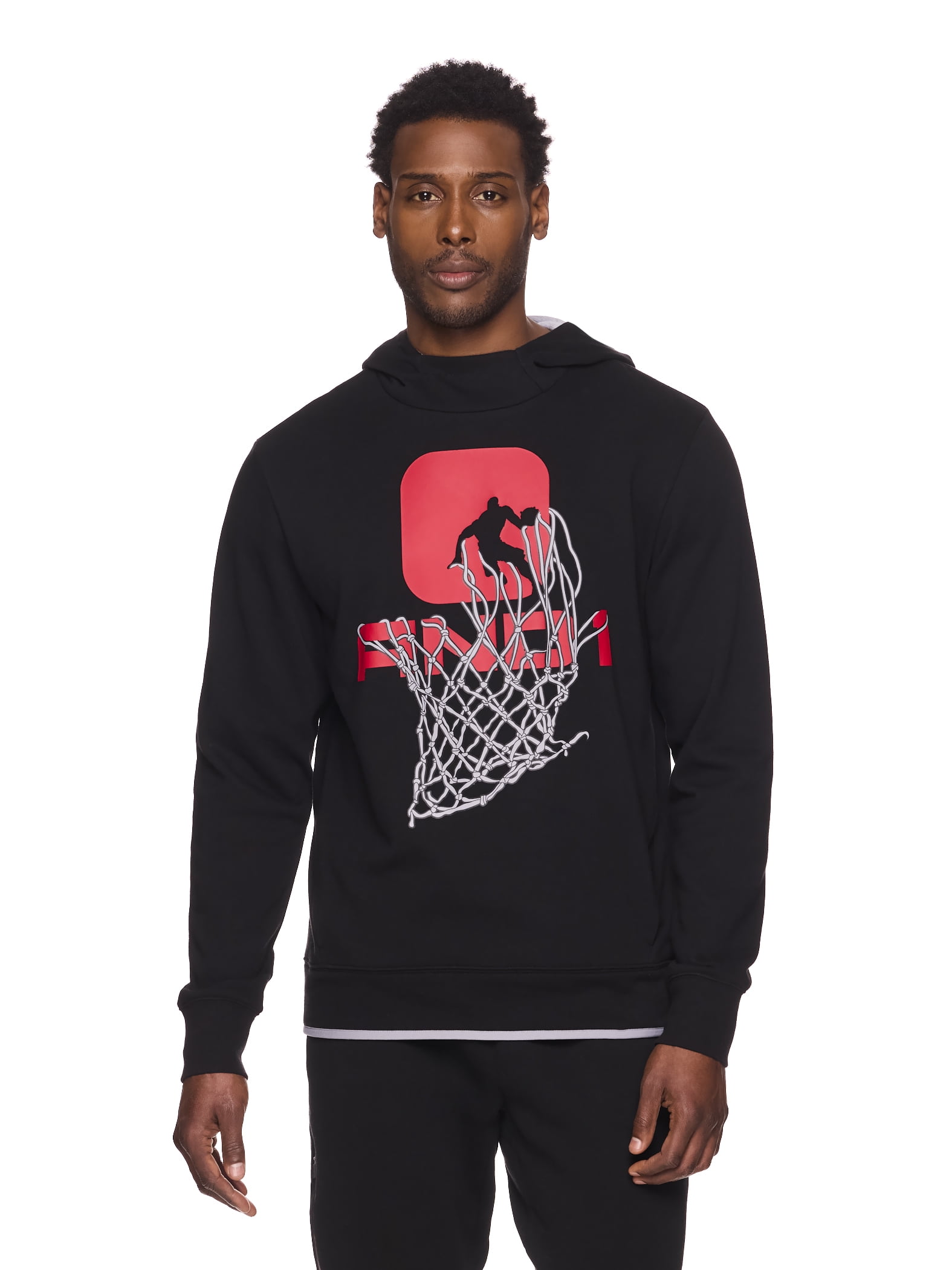 AND1 Men's and Big Men's Basketball Hoodie, Graphic Logo, Sizes up to ...
