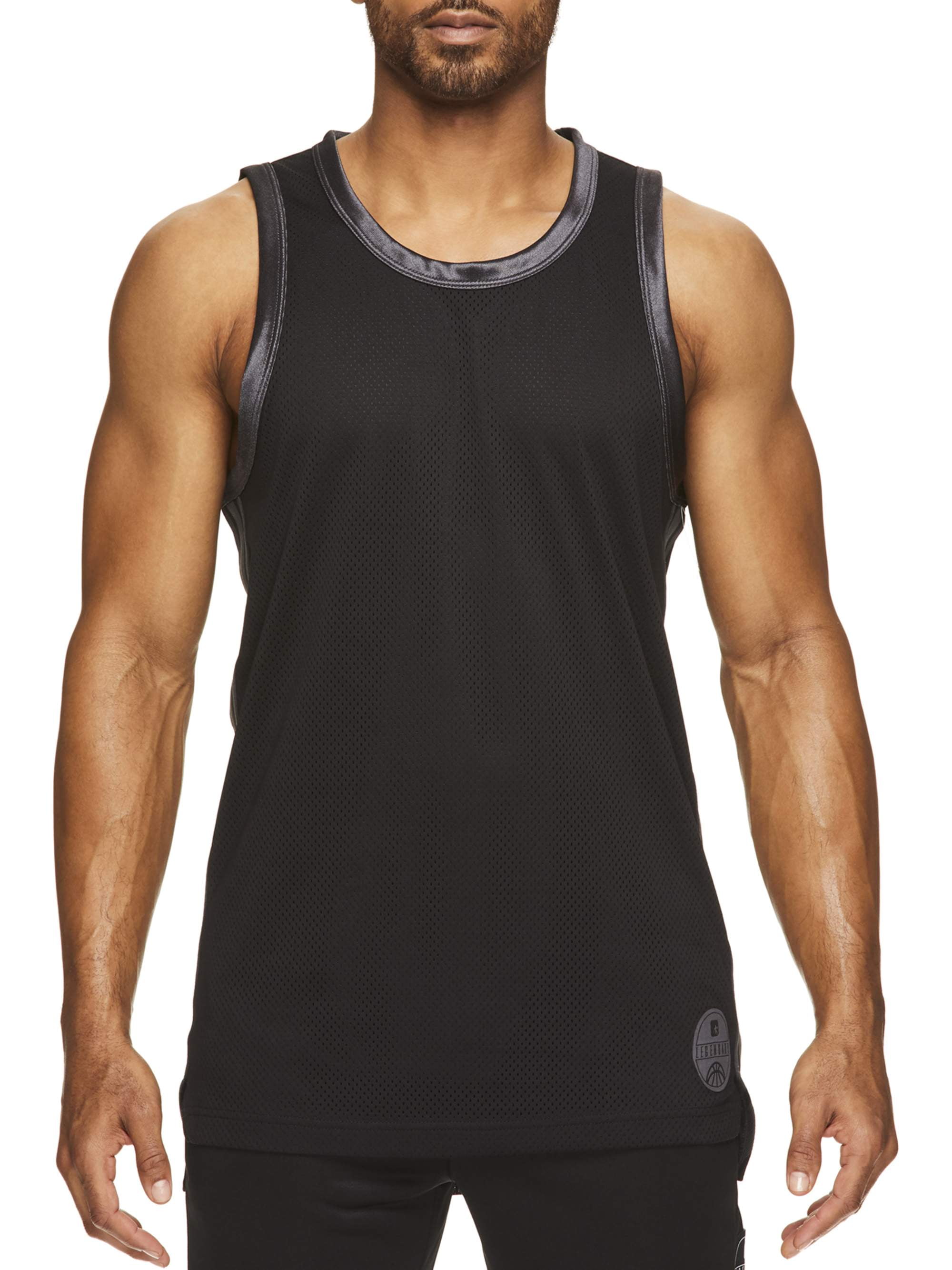 AND1 Men's and Big Men's Drop Stop Basketball Jersey, up to 5XL ...