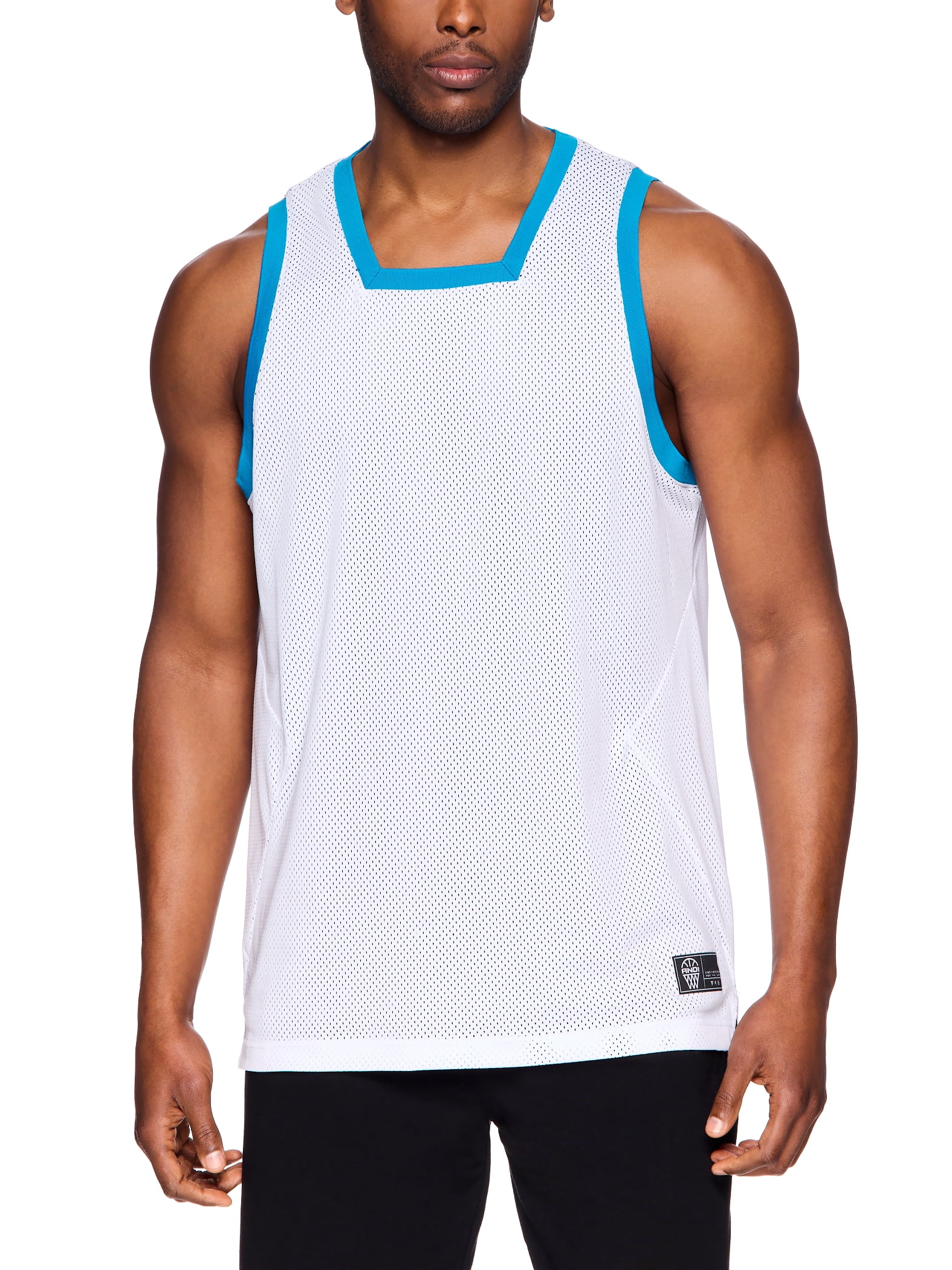 AND1 Men's Wraparound Basketball Tank Top, S-3XL, Polyester Mesh ...