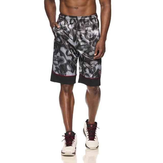AND1 Mens and Big Mens All Courts 11" Printed Shorts, up to Sizes 5XL ...