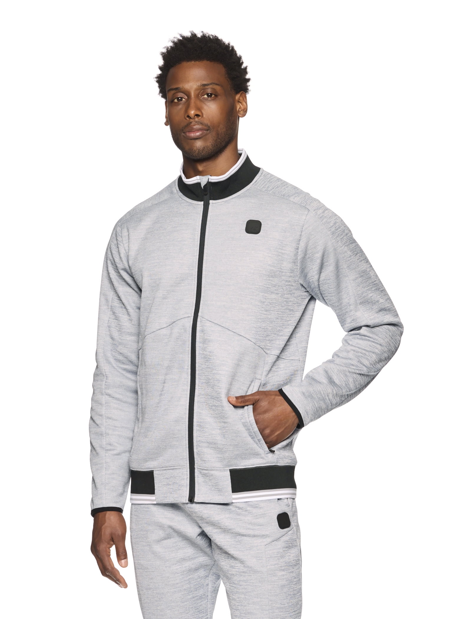 AND1 Mens and Big Mens Dribble Mock Neck Jacket, up to Size 3XL ...