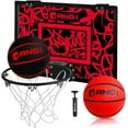 AND1 Over The Door Mini Basketball Hoop: 18x12 Shatterproof Backboard ...