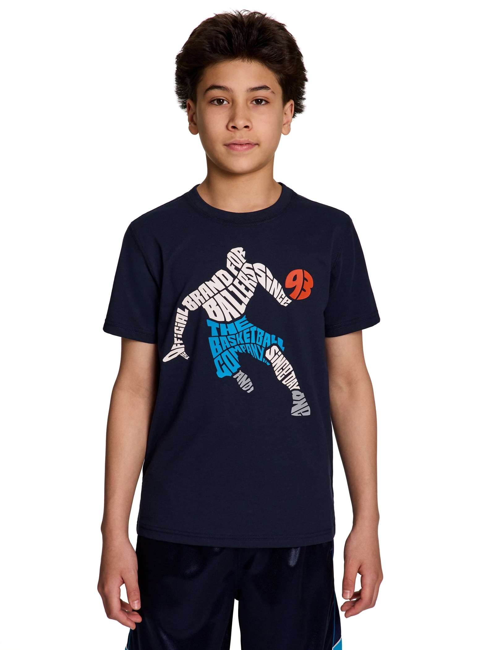AND1 Boy's Athletic Graphic T-Shirt, Sizes 4-18 - Walmart.com