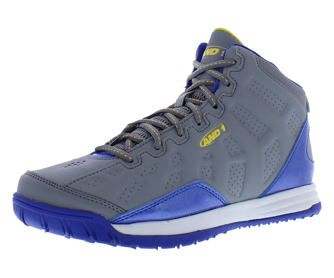 AND1 Show Out GS Boys Shoes Size 7, Color: Grey/Blue/Yellow - Walmart.com