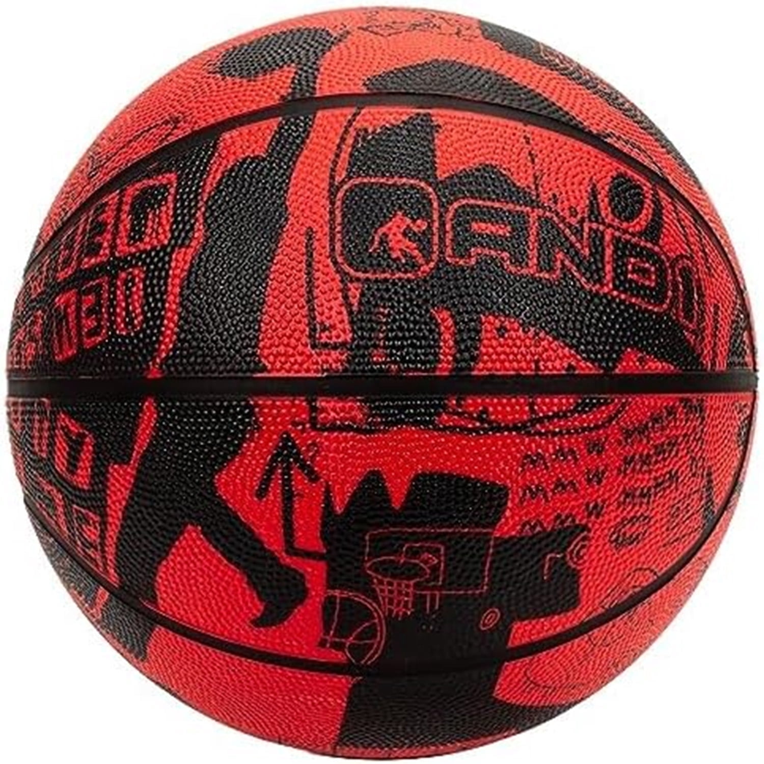 AND1 Street Art Rubber Basketball: Size 7 (29.5") Deep Channel ...
