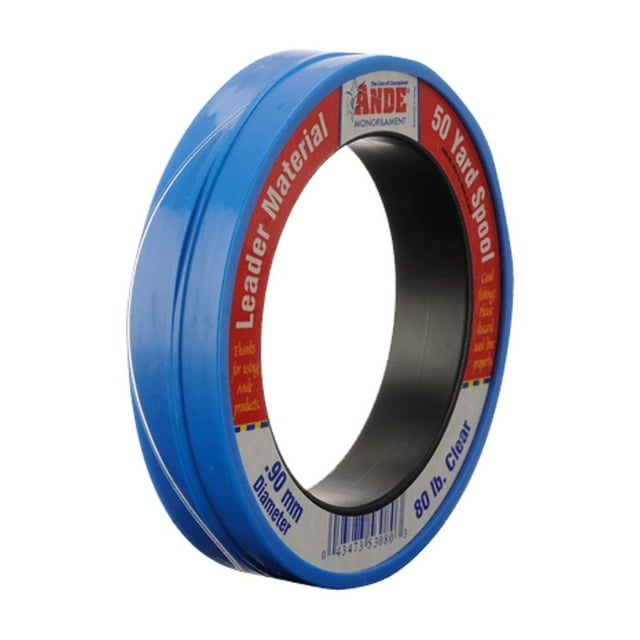 ANDE PCW500020 Monofilament Clear 20lb Leader Material Fishing Line, 50 ...