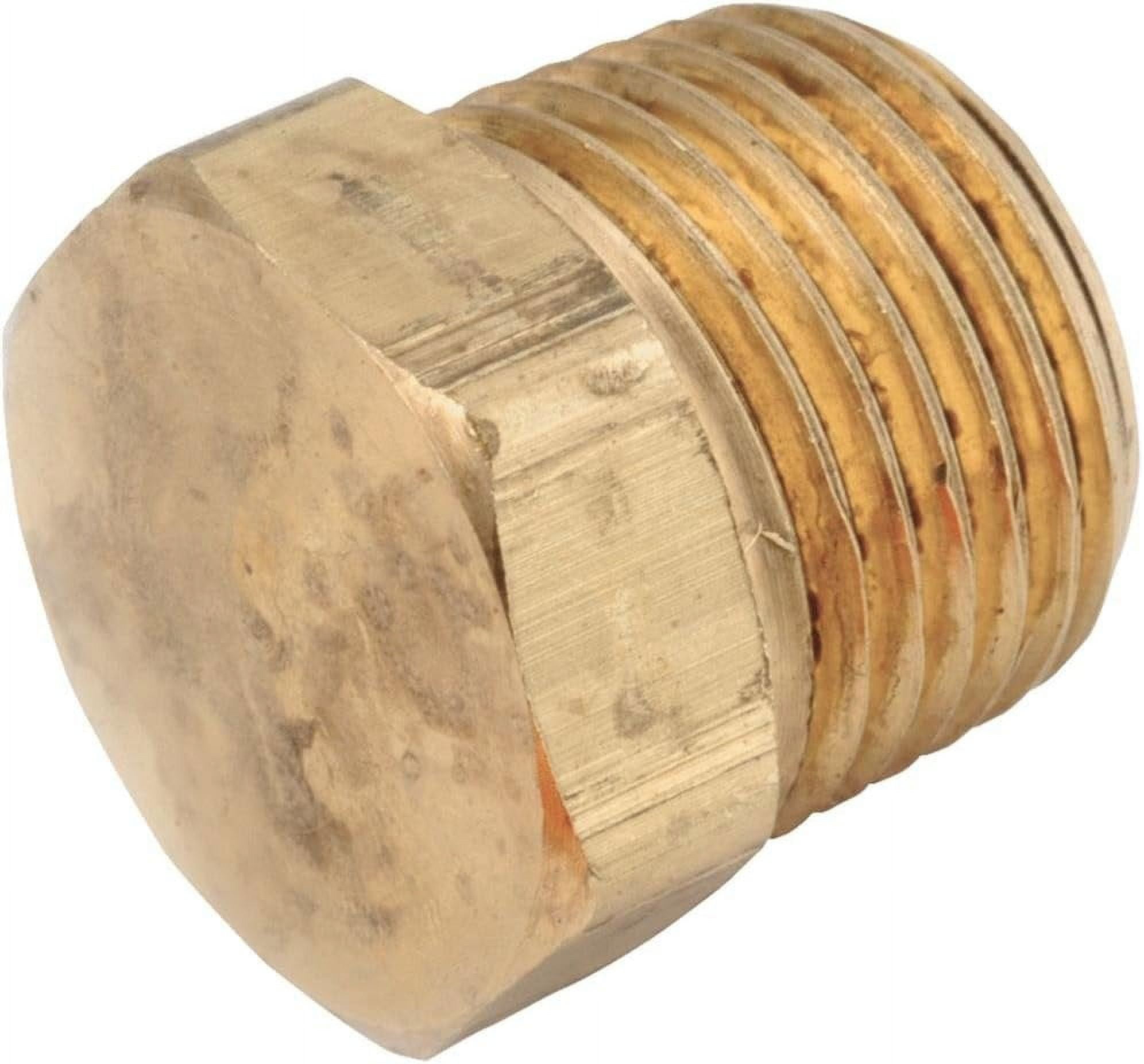 ANDERSON METALS 756121-08 1/2" Brass Hex Plug - Walmart.com