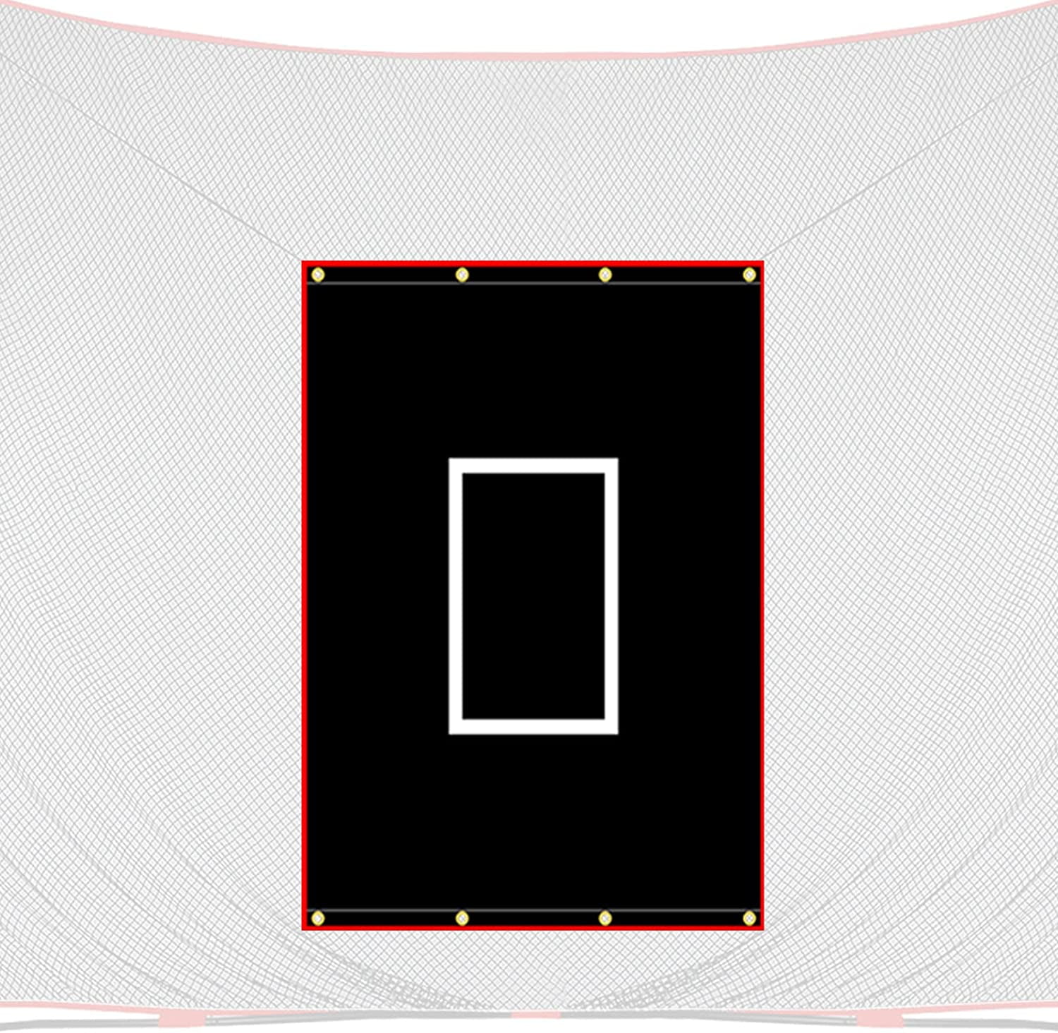 ANDGOAL Baseball Pitching Strike Zone Backstop - Rubber Backdrop for ...